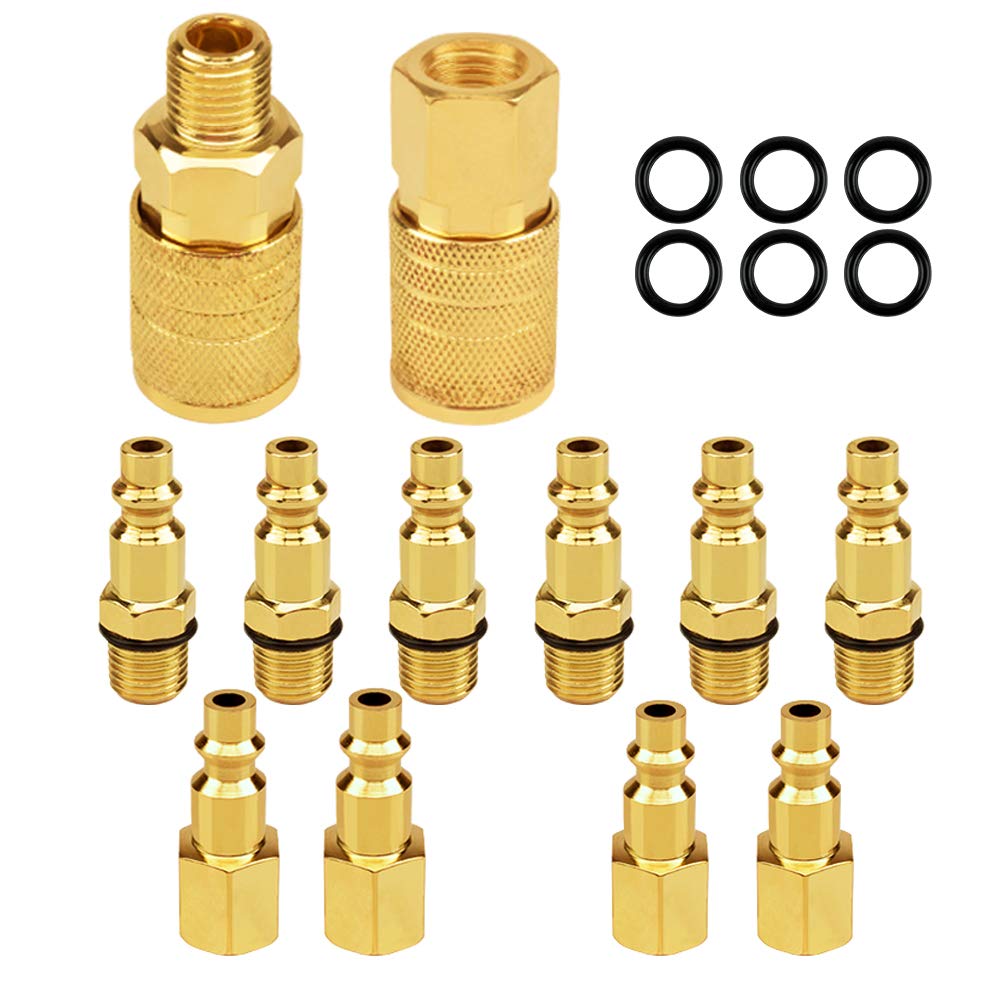 Drado12pcs 1 4 Npt Quick Connect 1 4 Airline Fittings | Desertcart INDIA