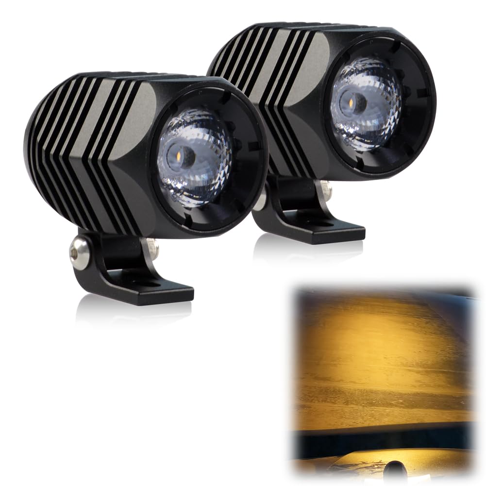 Amazon.com: Handster Motorcycle Fog Light 2inch Amber LED Pod Lights ...