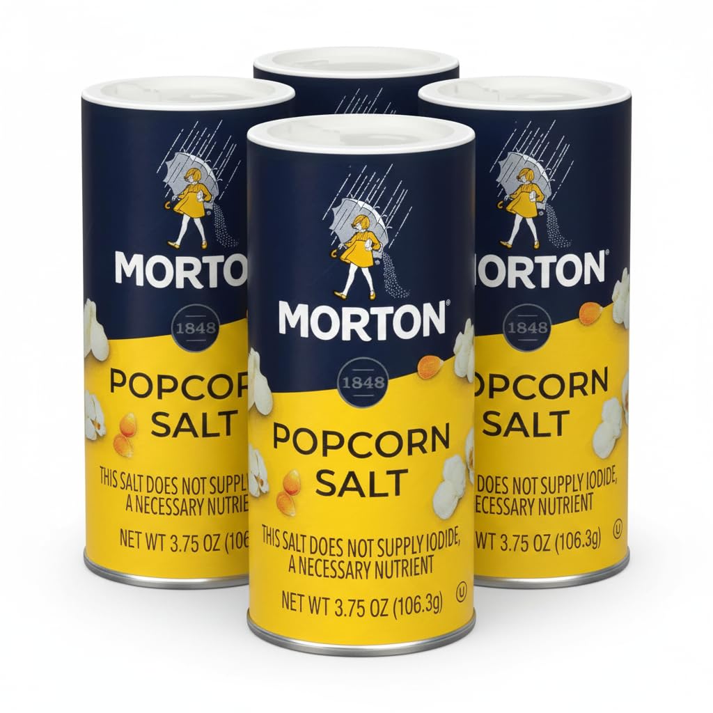 Amazon.com : Morton Popcorn Salt Shaker, 3.75 oz, 4 Pack : Grocery ...
