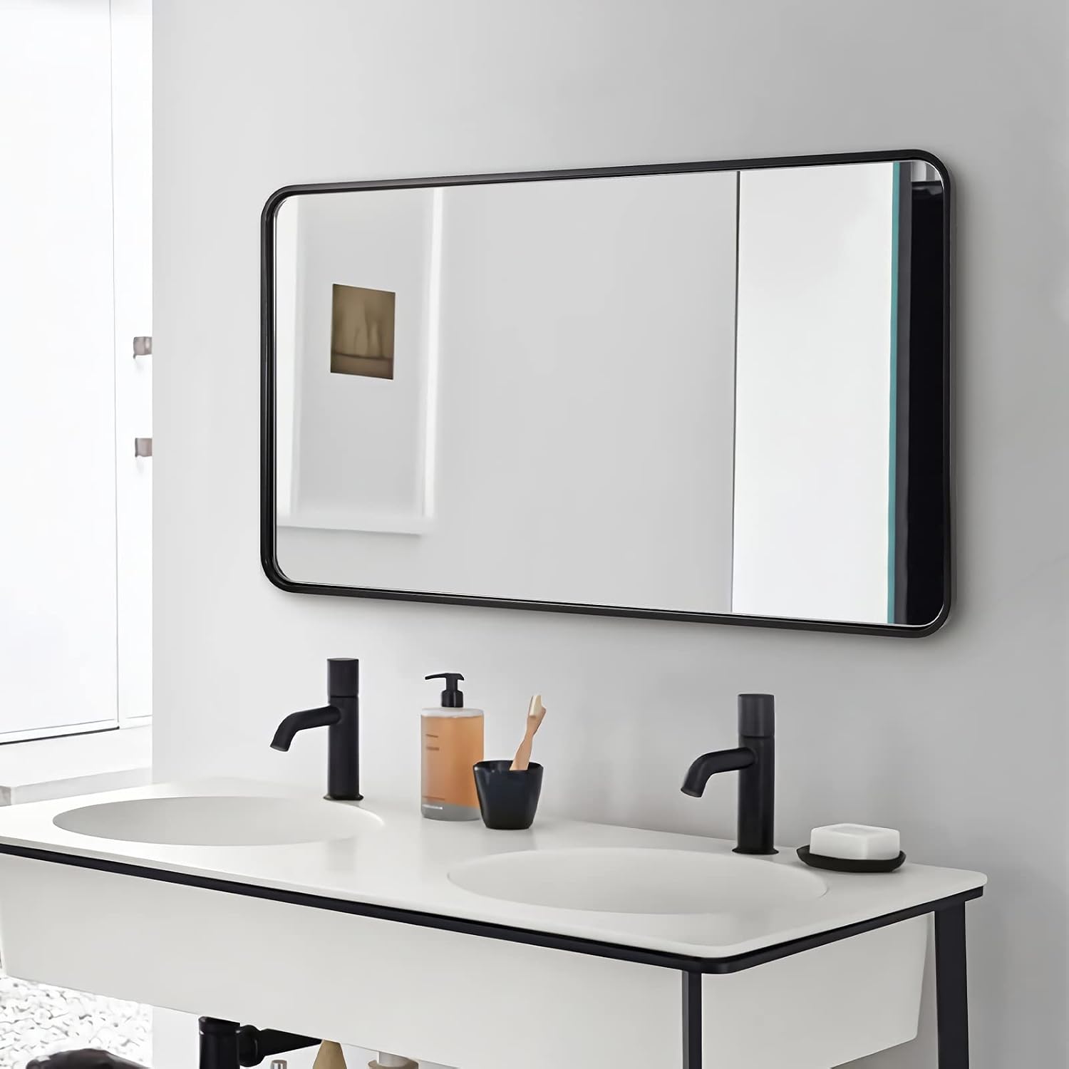 Amazon.com: ANDY STAR Wall Mirror for Bathroom, 24x40 Inch Bathroom ...
