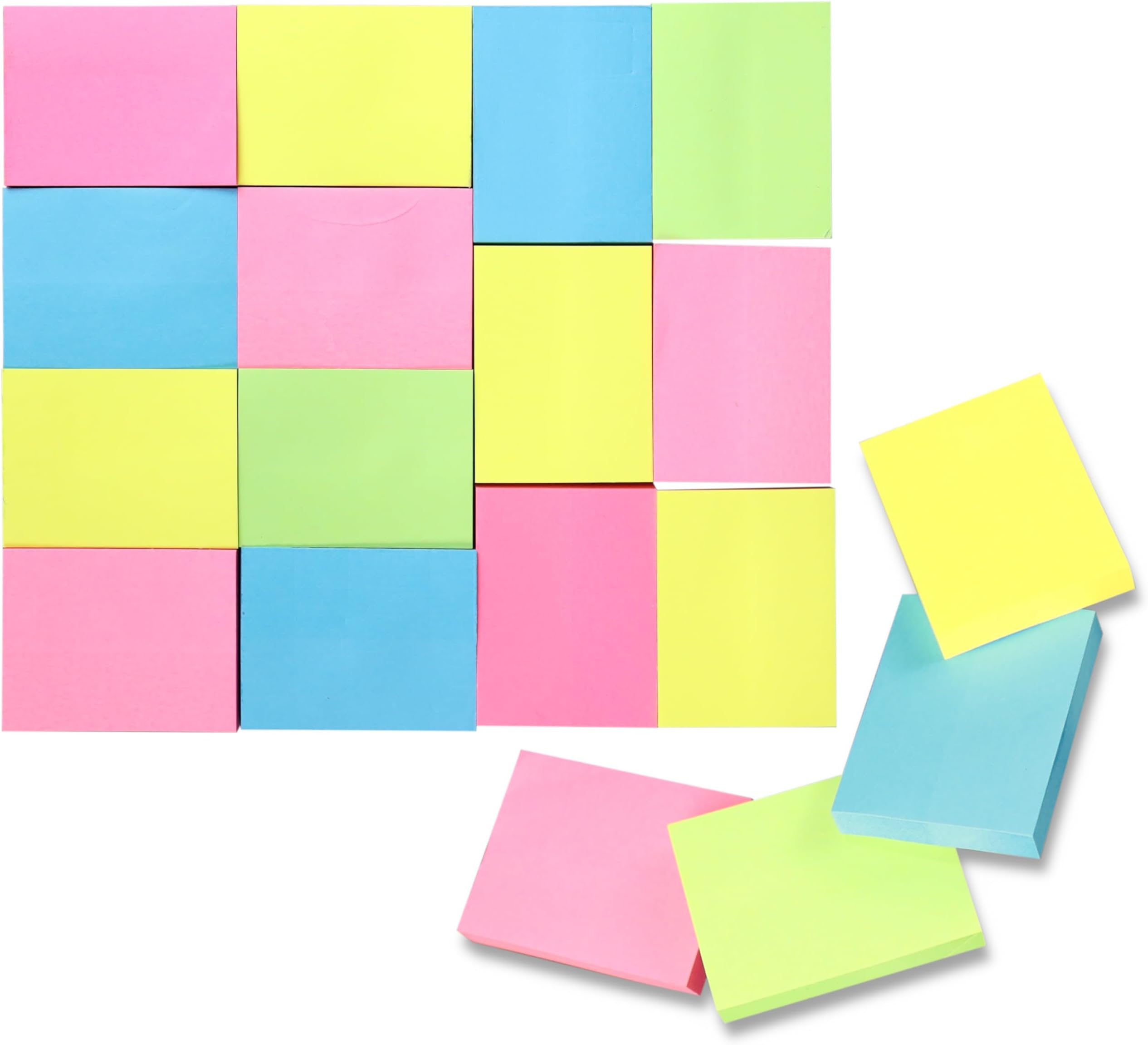 Amazon.com : 1InTheOffice Small Sticky Notes 1.5 x 2, Self-Stick Pad ...