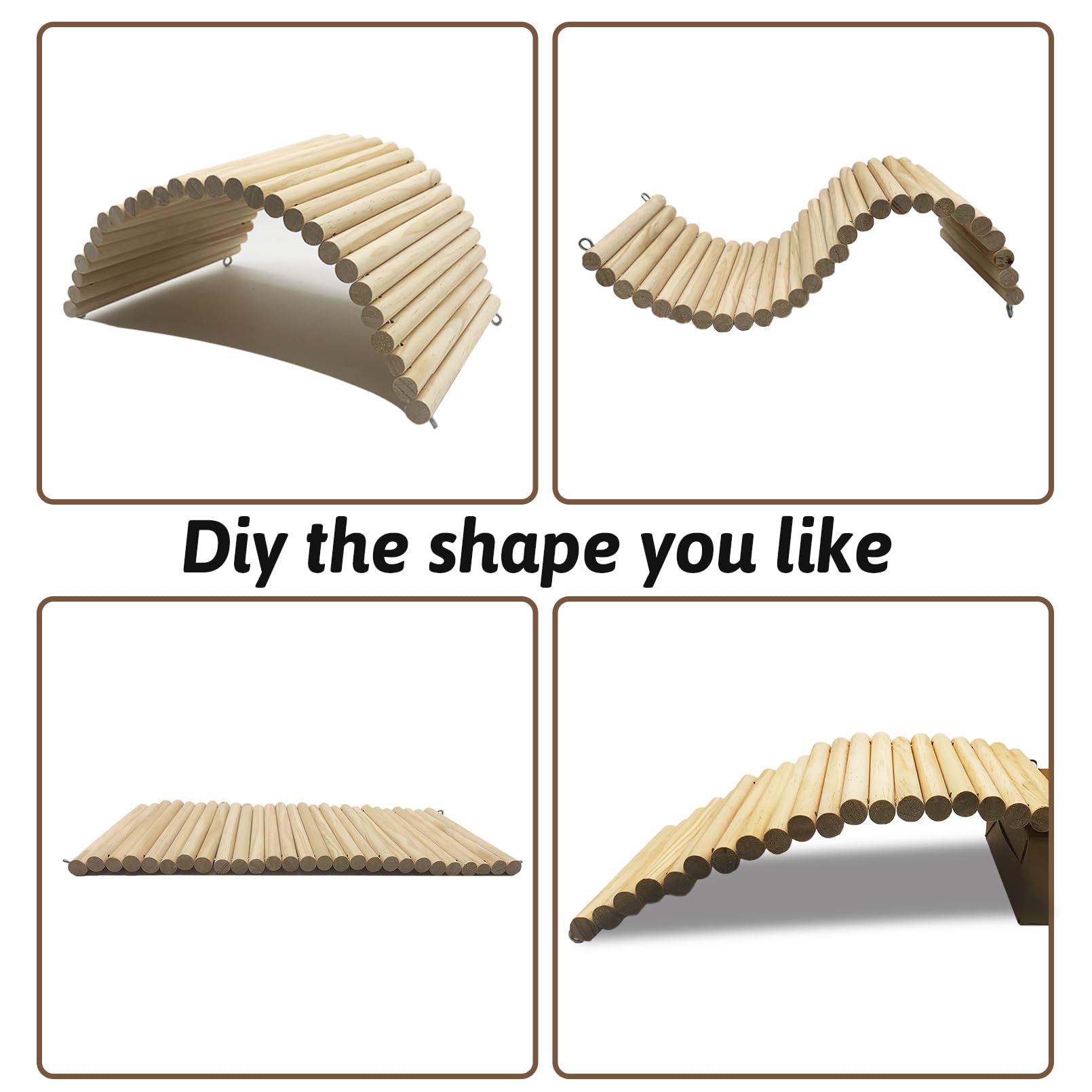 Snapklik.com : Hamiledyi Wooden Reptile Hideout Bearded Dragon Bendy ...