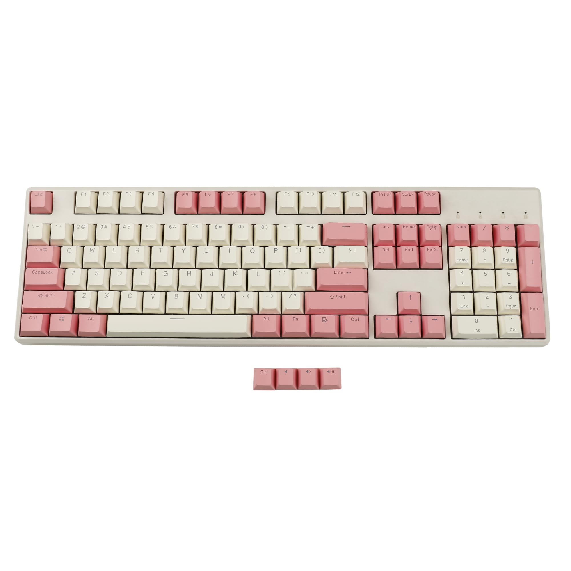 Amazon.com: YMDK 108 PBT Cherry Profile Double Shot Shine Through ...