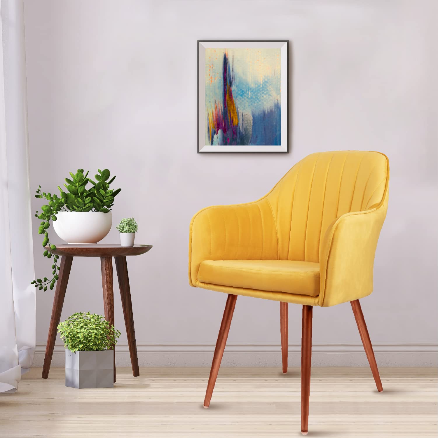 Vergo Plush Dining Chair | Accent Chair for Living Room Bedroom ...