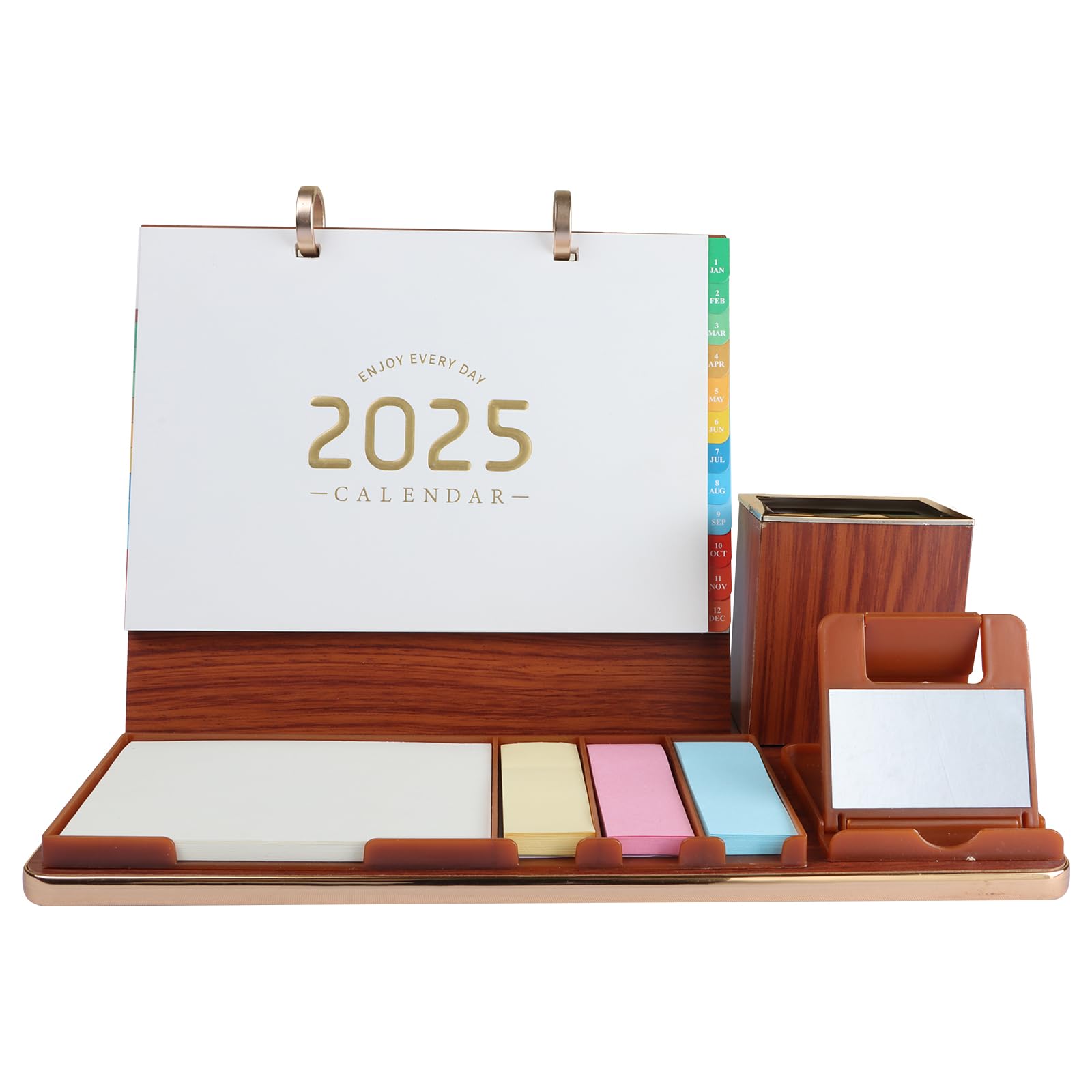 Amazon.com : Desk Calendar 2025 Jan-Dec,Standing Flip Desktop Calendar ...