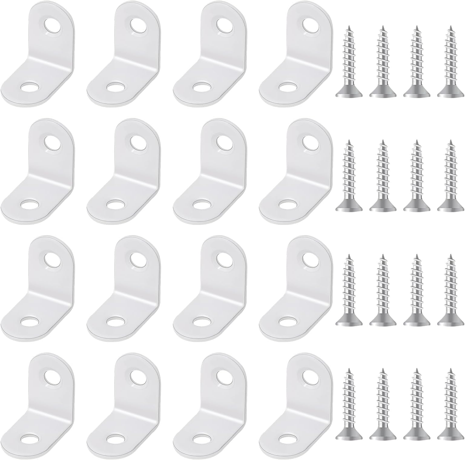 Amazon.com: 20 PCS Detachable Corner Brace L Shape Right Angle Metal ...