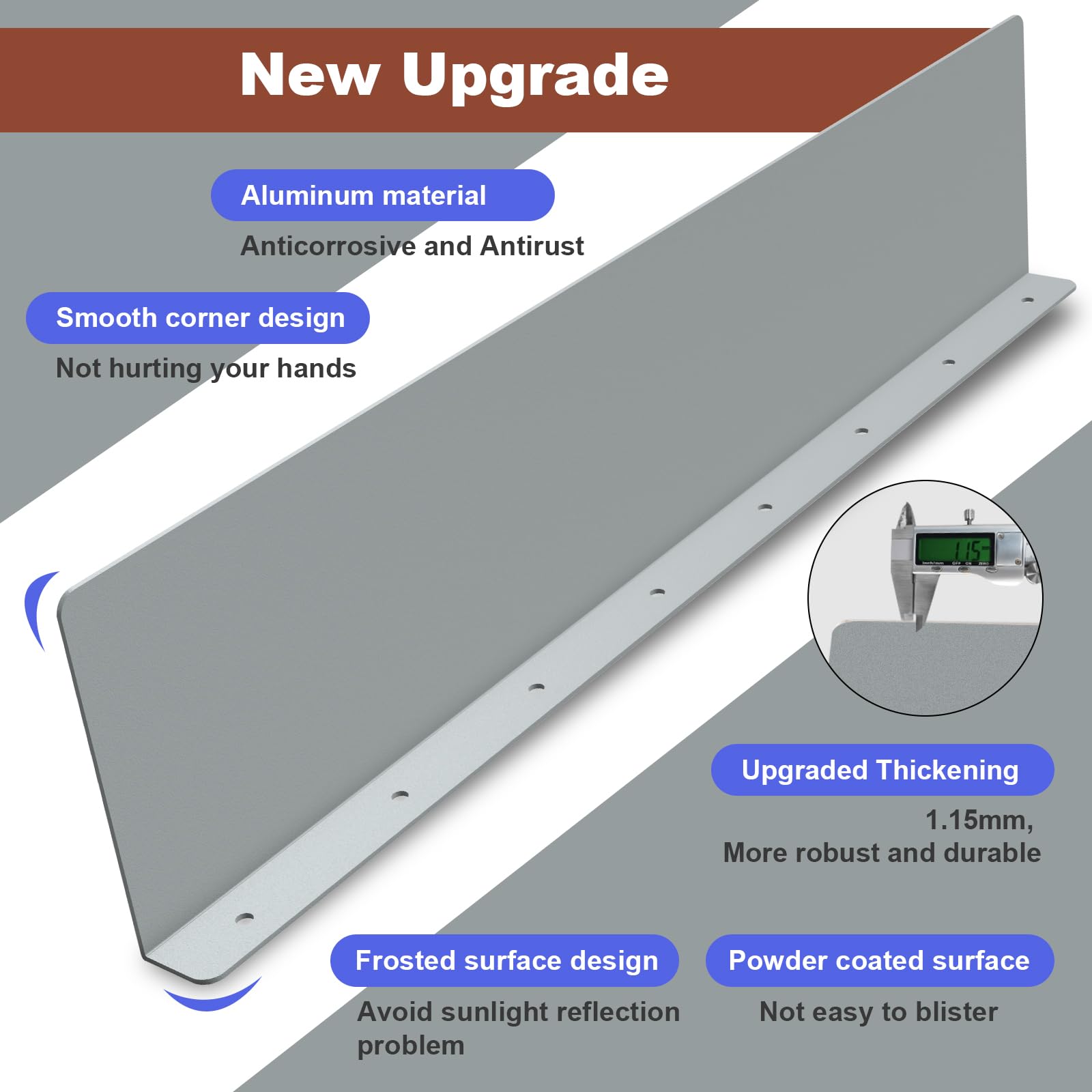 Snapklik.com : Gutter Valley Splash Guards, 15.7 X 3.5 Inch 4 Pack ...