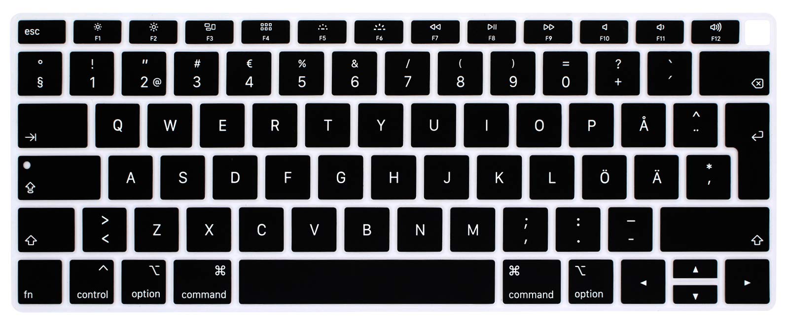 Amazon.com: HRH Swedish Language Silicone Keyboard Cover Skin for ...