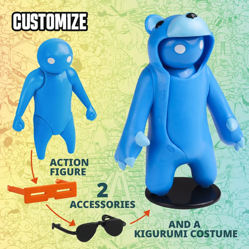 Snapklik.com : Gang Beasts Blue Bear Costume Fighter Accessories Gamer ...