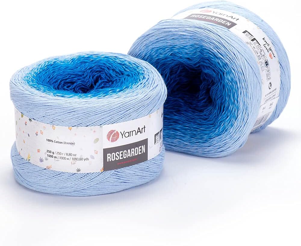 Amazon.com: Yarn Art YarnArt Flowers Rosegarden 100percent Cotton 250gr ...