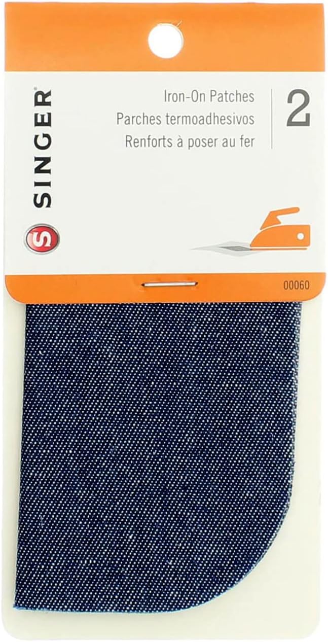Amazon.com: Singer 00060 Denim 5" X 5" Iron On Patches 2 Count