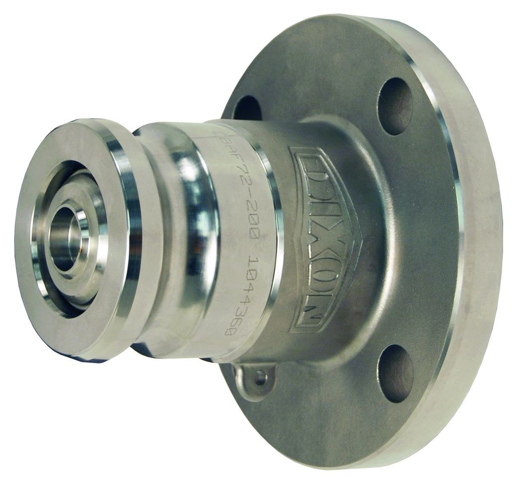 Dixon Stainless Steel Dry Break Cam & Groove Dry Disconnect Adapter x ...
