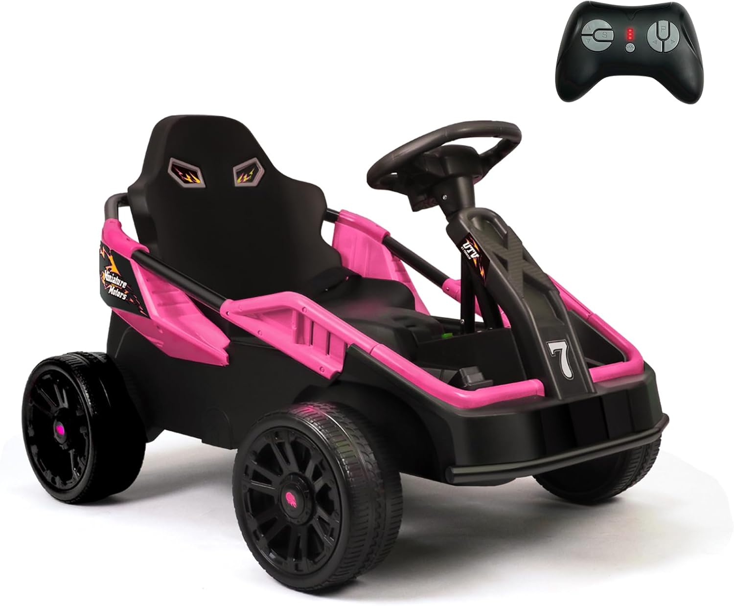 Amazon.com: MINIATURE MOTORS 12V 10Ah Electric Ride on Car for Kids ...