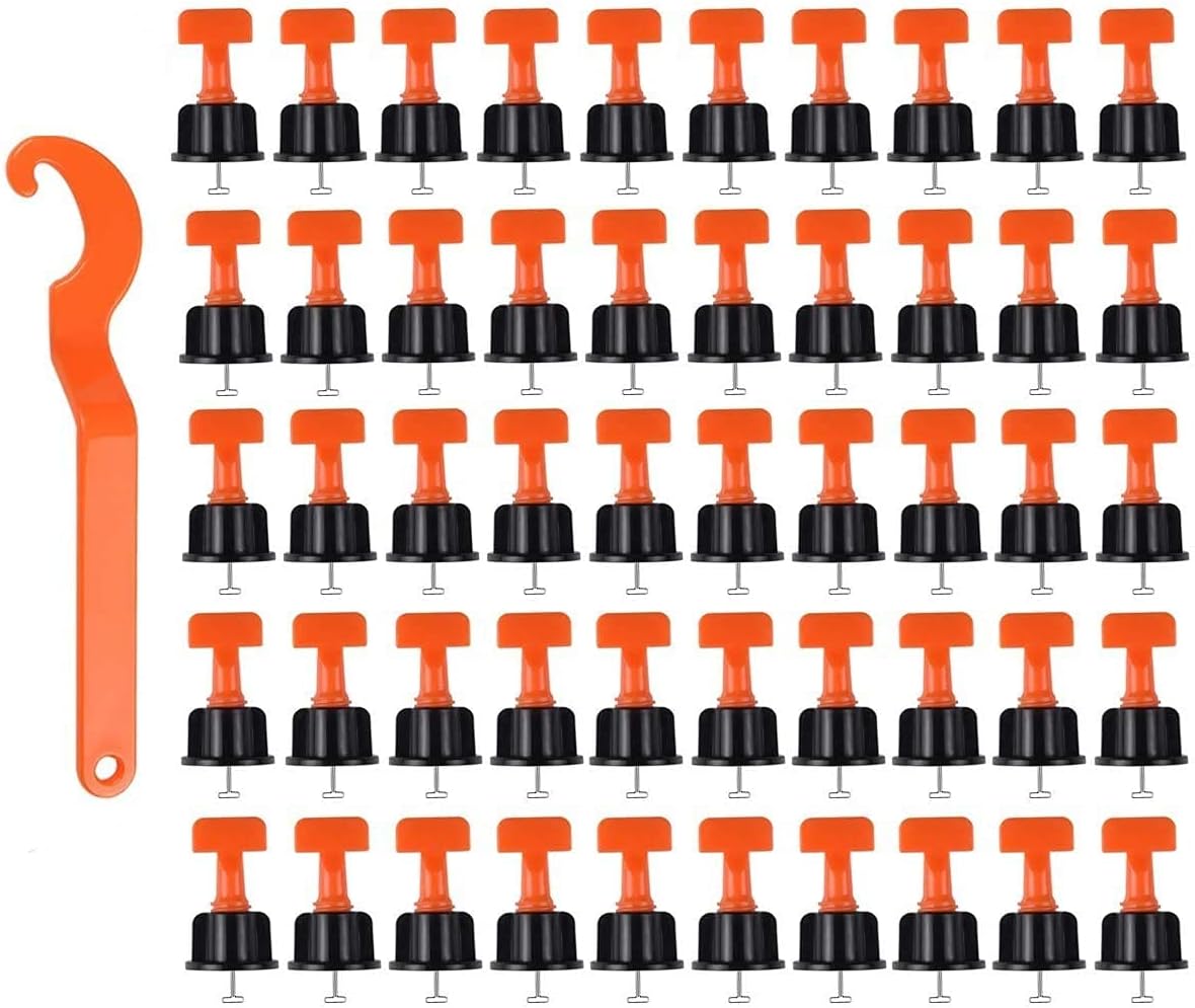 Flooring Wall Tiles, Pack of 50 Reusable Tile Levelling System, Tile ...