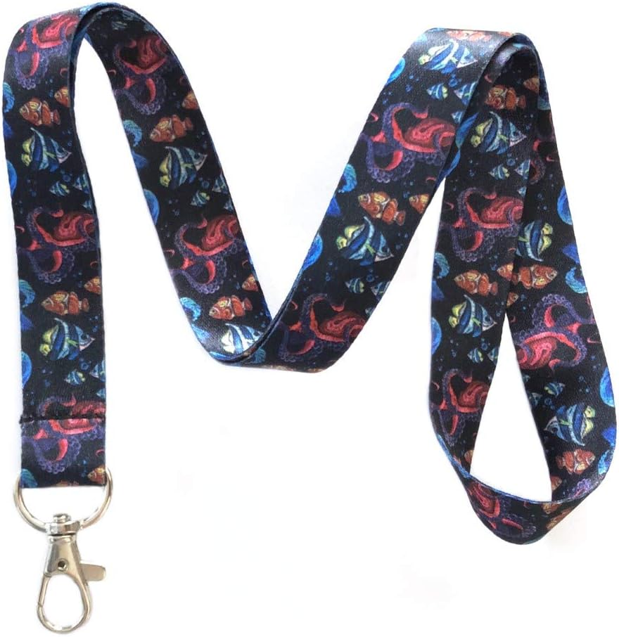 Amazon.com : Tropical Fish Lanyard Key Chain Id Badge Holder : Office ...
