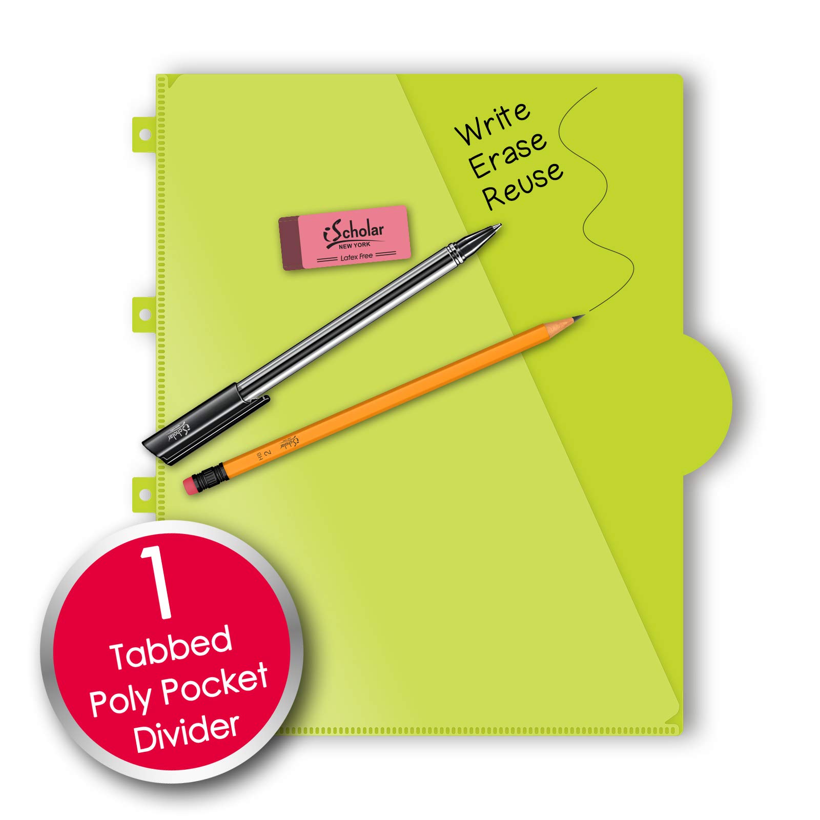 Snapklik.com : iScholar iQ 1-Subject Poly Cover Wirebound Notebook ...