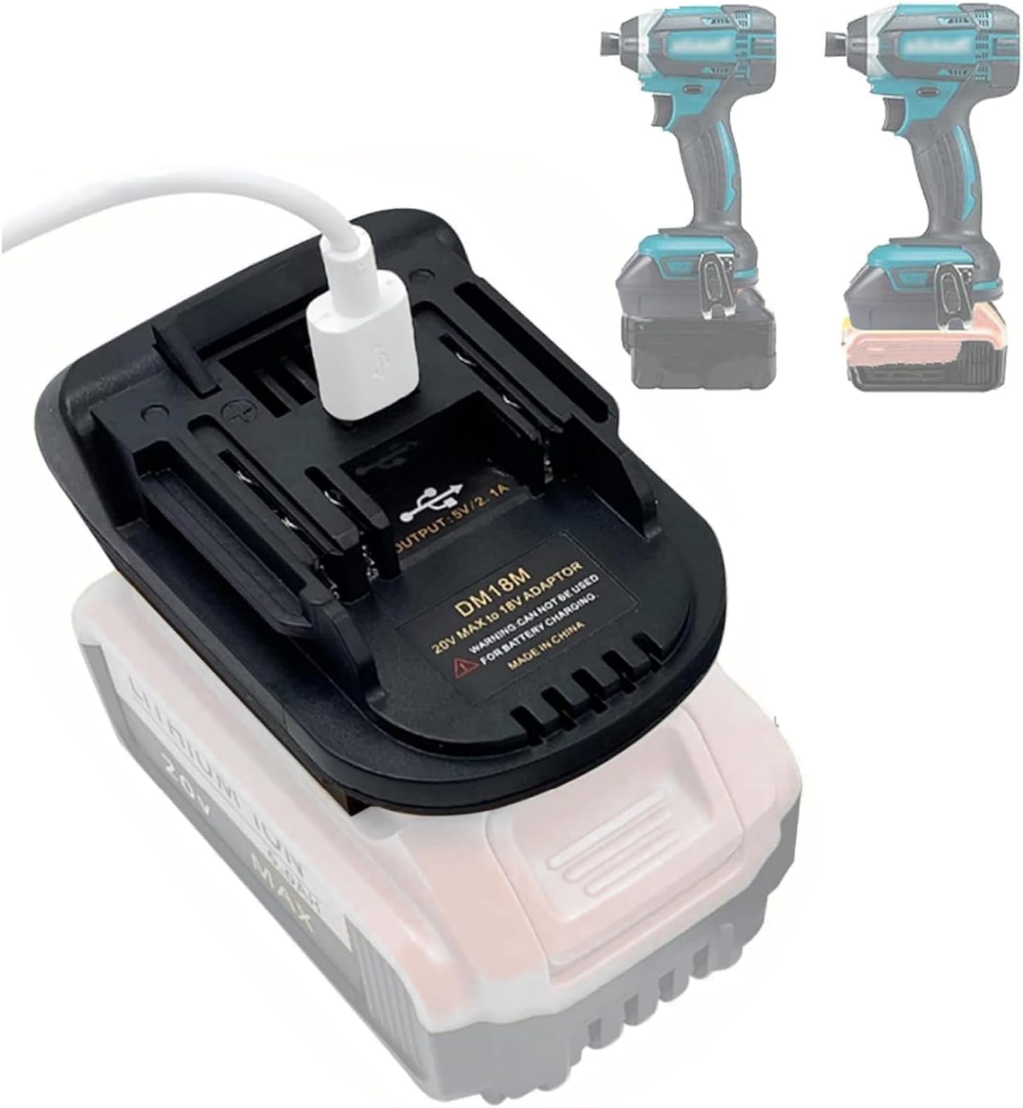 TPDL MT18EIN Battery Adapter Converter for Makita to Einhell Power Tool ...