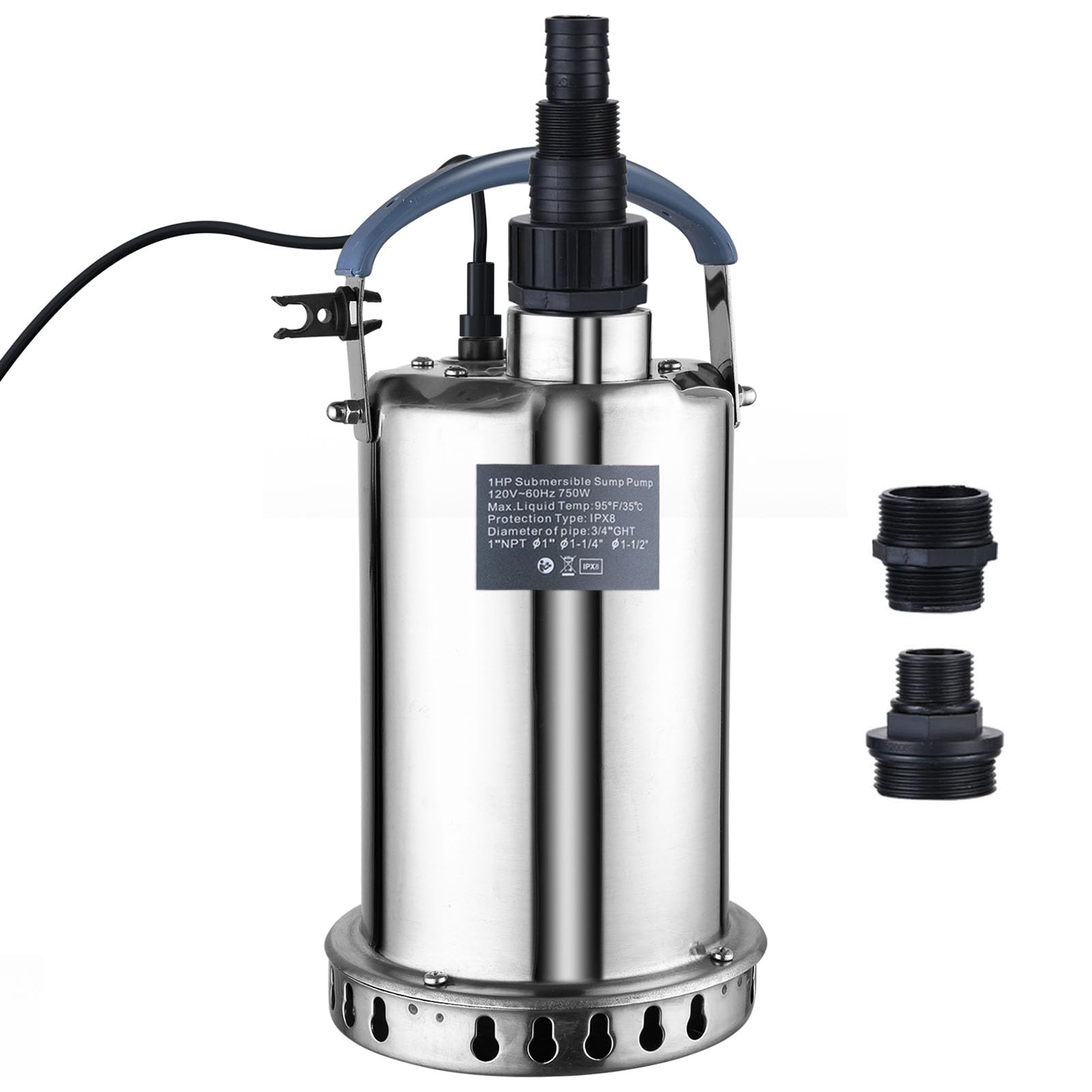Snapklik.com : PANRANO 1.2 HP Sump Pump Submersible 4500 GPH Water Pump ...