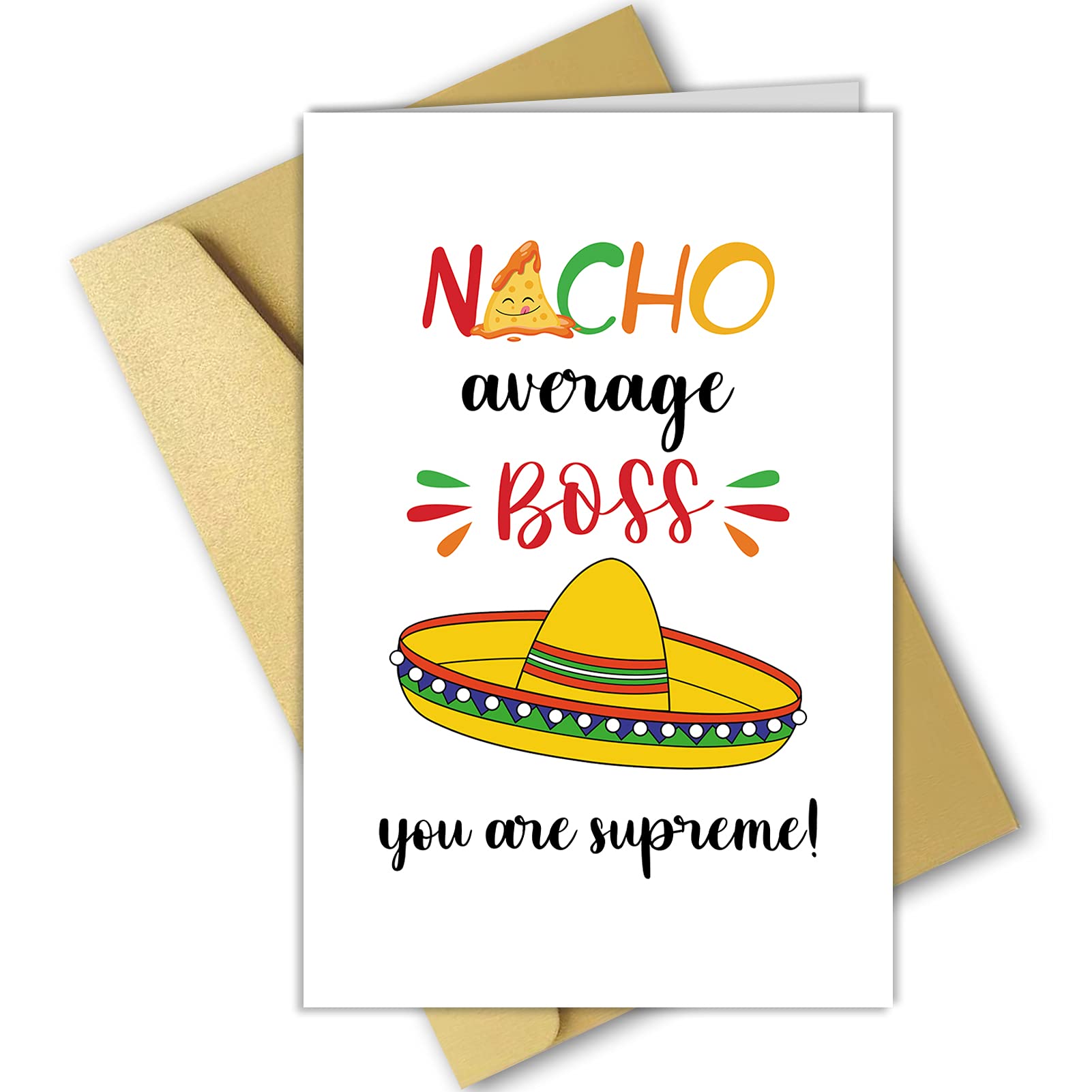 Buy OJsensai Funny Birthday Card for Boss, Happy Boss’s Day Card for ...