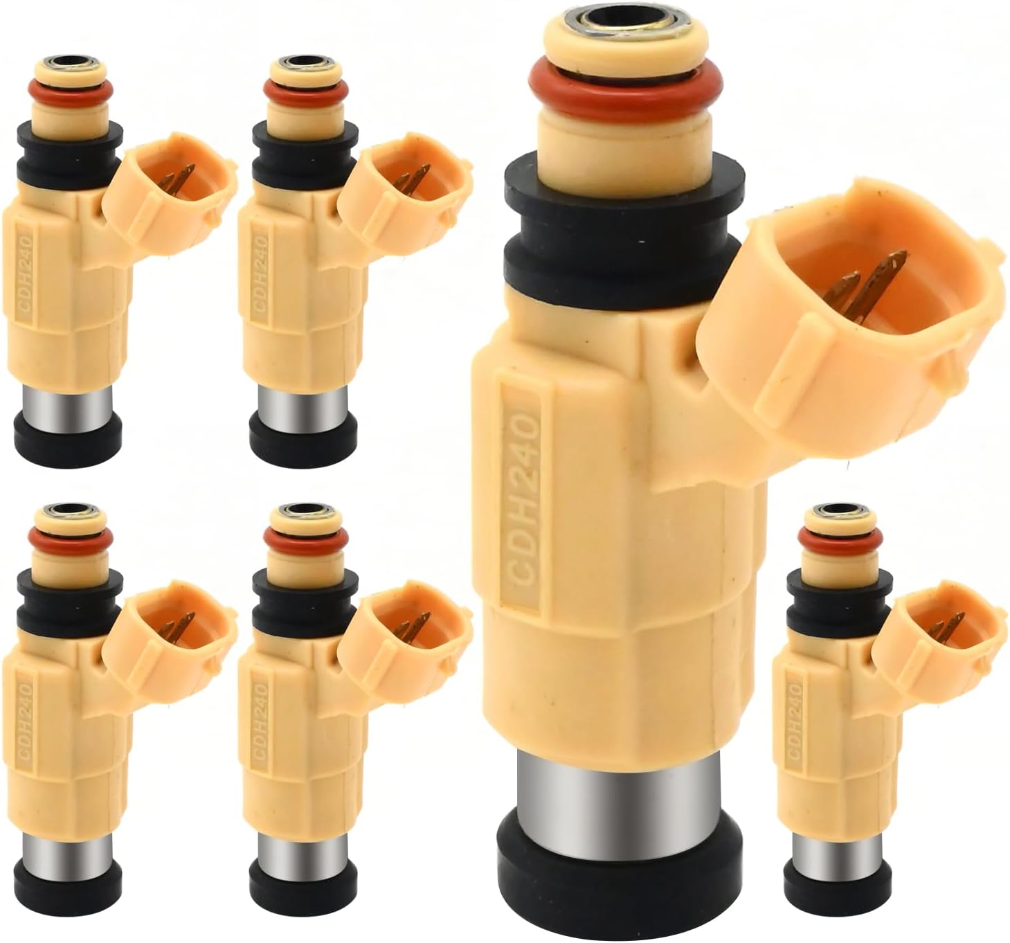 Amazon.com: Aynaxcol 6Pcs CDH240 Fuel Injector Replacement for Yamaha ...