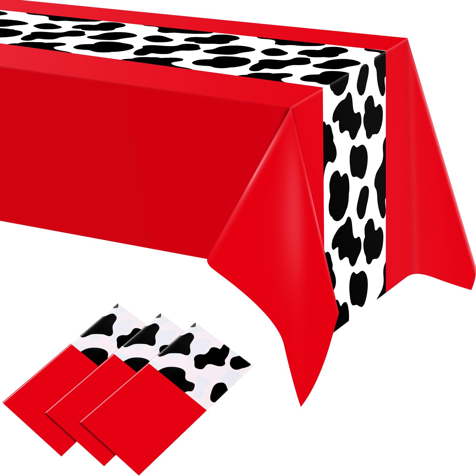 Amazon.com: Remagr 6 Pcs 54 x 108 Inch Cow Tablecloth for Party Cowboy ...