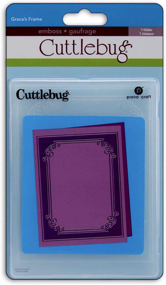 Amazon.com: Cuttlebug A2 Embossing Folder, Grace's Frame
