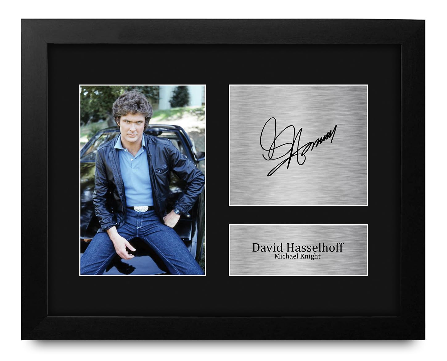 Amazon.com: HWC Trading David Hasselhoff Knight Rider Framed Gifts ...