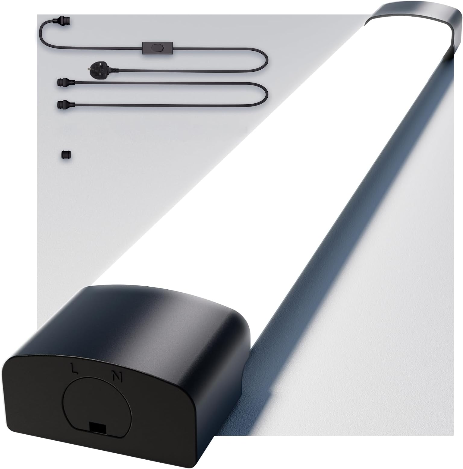 Amdelne 6000k Led Batten Light, 4FT, 36W Plug in Ceiling Light, IP65 ...