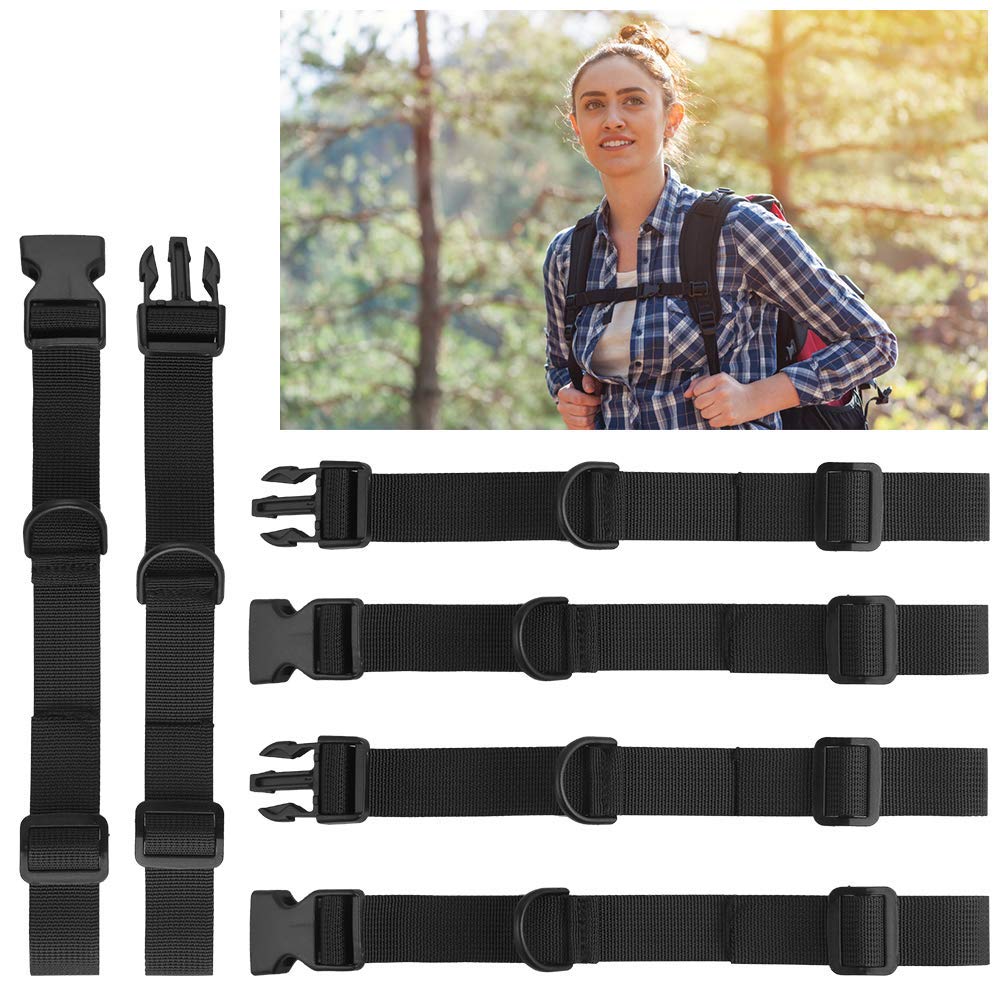 Backpack Chest Strap 3 Pack Rucksack Chest Strap Adjustable Chest Strap ...