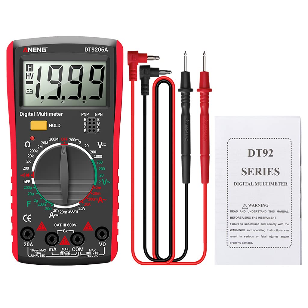 Buy LEXIANG AN9205A AC DC Digital Multimeter Test Voltmeter Resistance ...
