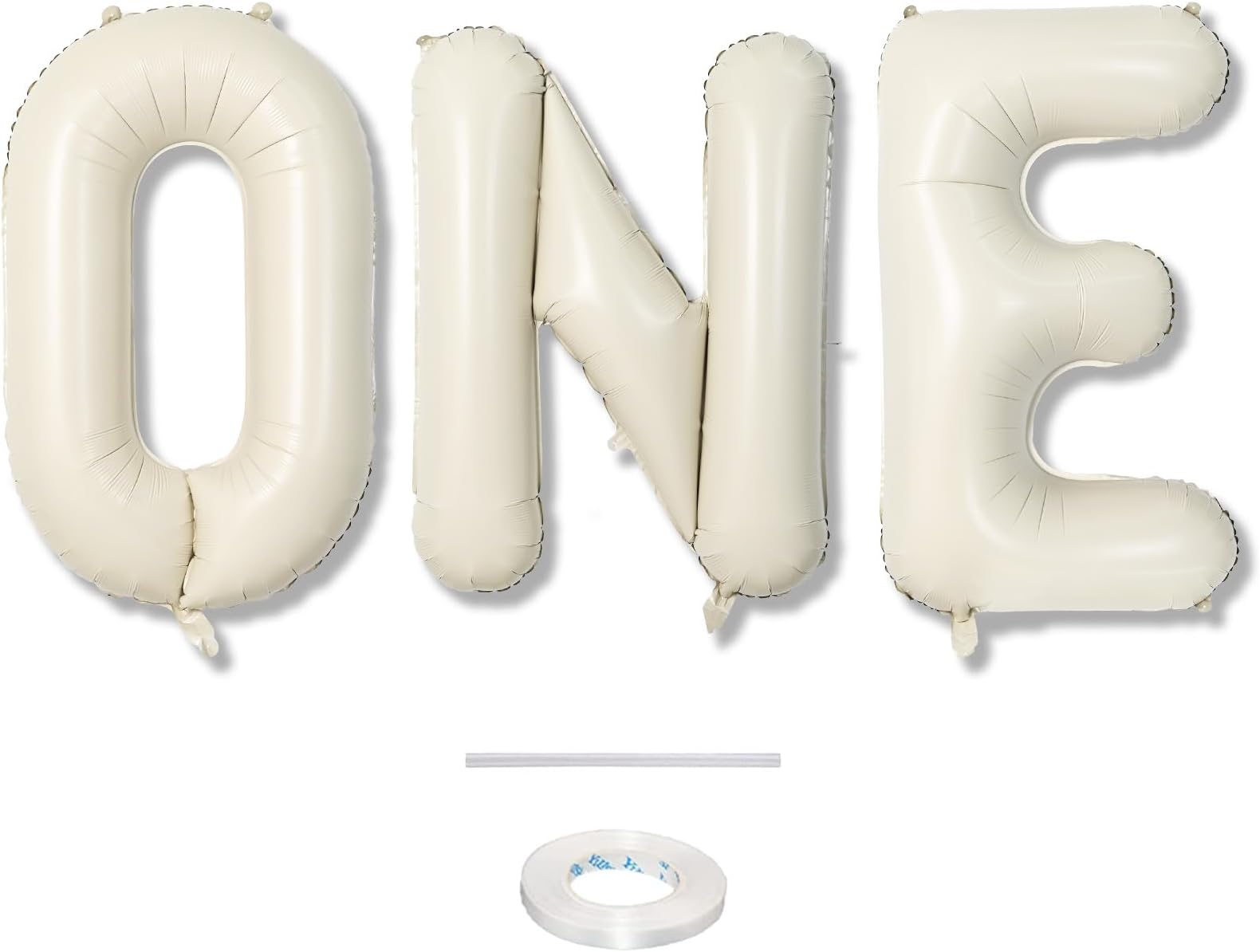 Amazon.com: Giant 30 inch One Balloon 1st Birthday Decorations White ...