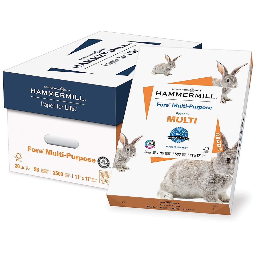 Hammermill Printer Paper, Fore Multipurpose 20 lb Copy Paper, 11 x 17 ...