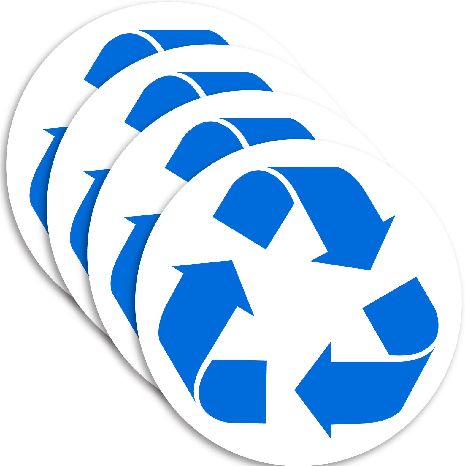 Buy 4 Pack (9in x 9in) Recycle Logo Sticker to Organize Your T - for T ...
