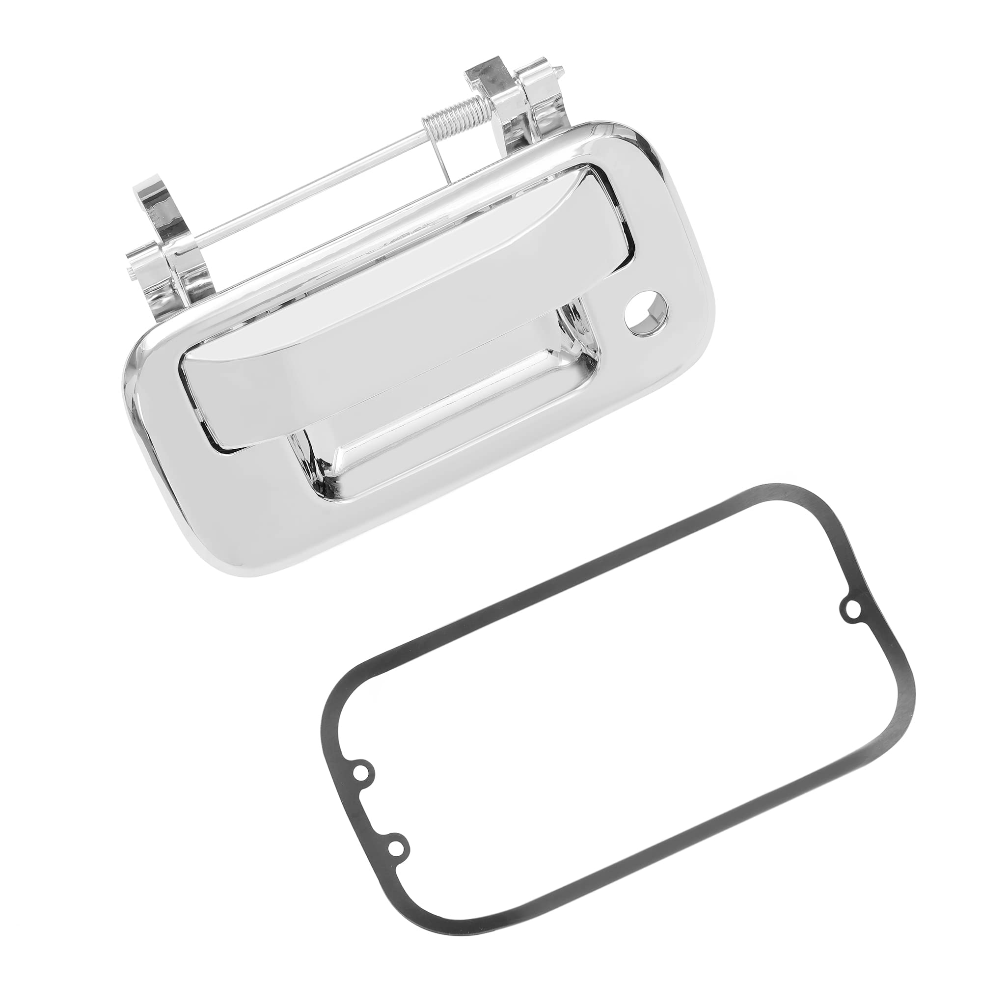 Snapklik.com : Tailgate Door Handle Chrome, W/ Key Hole, Compatible