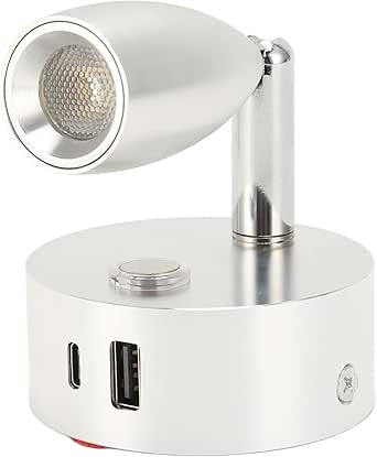 Amazon.com: RV Reading Light, 12V to 24V USB Charging Port 360° Swivel ...