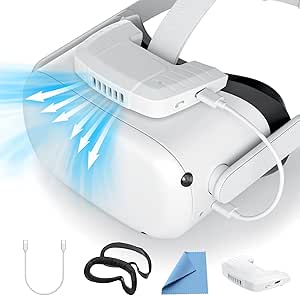 Amazon.com: Younik VR Cooling Fan for Meta Quest 2, VR Heat Reducing ...