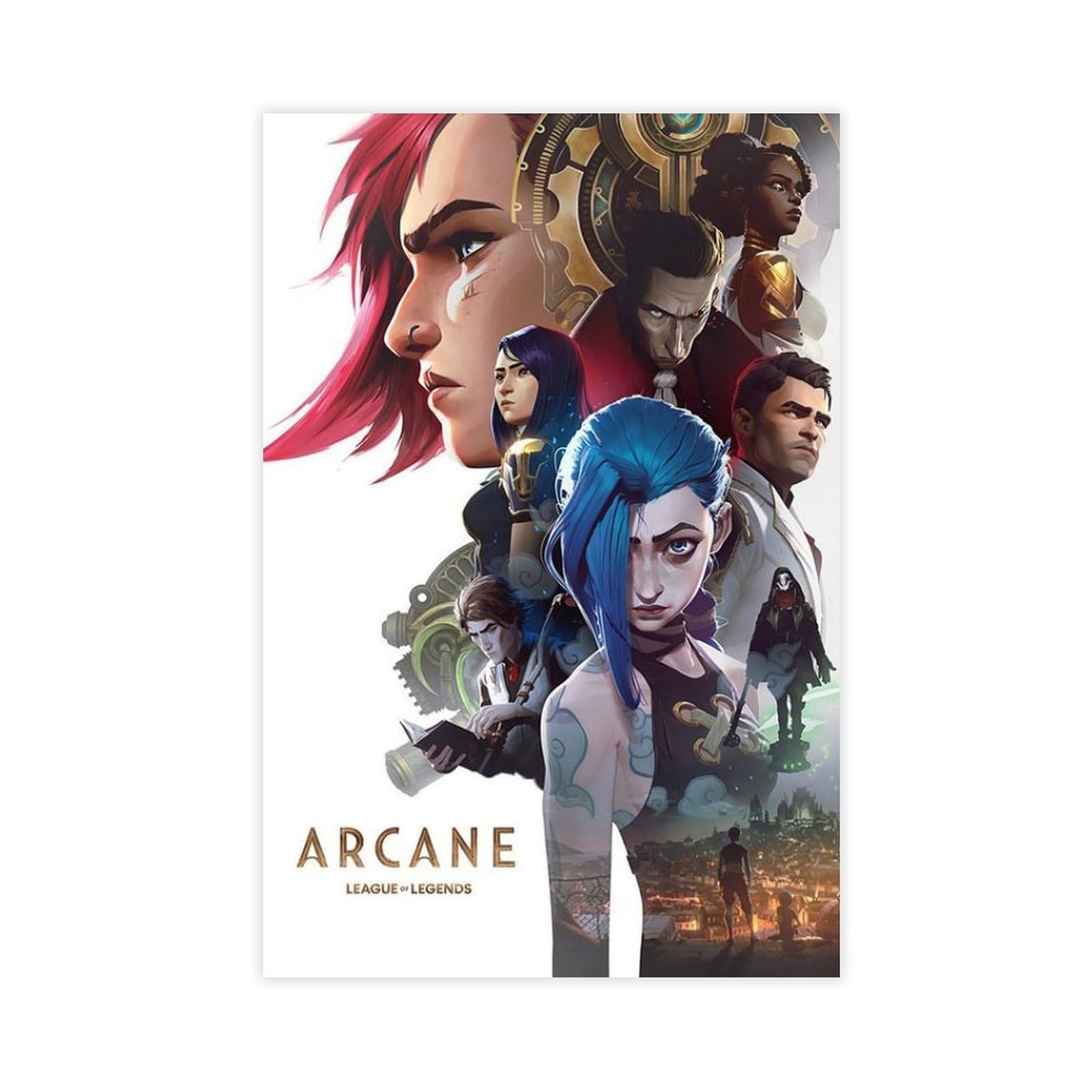 HACERR Arcane (2021) TV Series Poster Canvas Poster Bedroom Decor ...