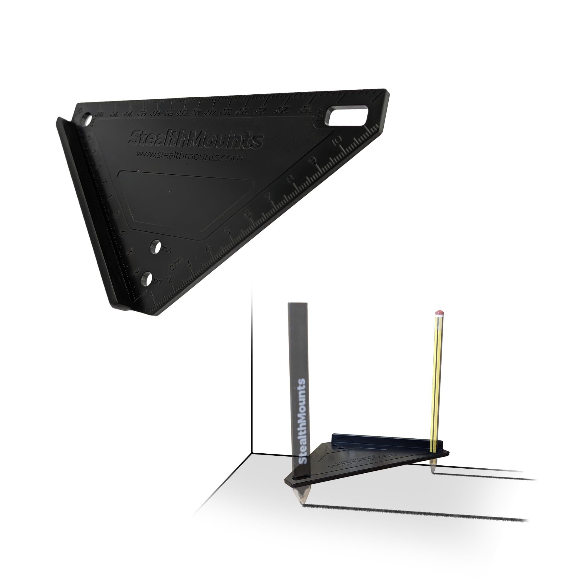 StealthMounts Trim Square | 4 1/2 inch (12cm) with Built in Scribe | 1 ...