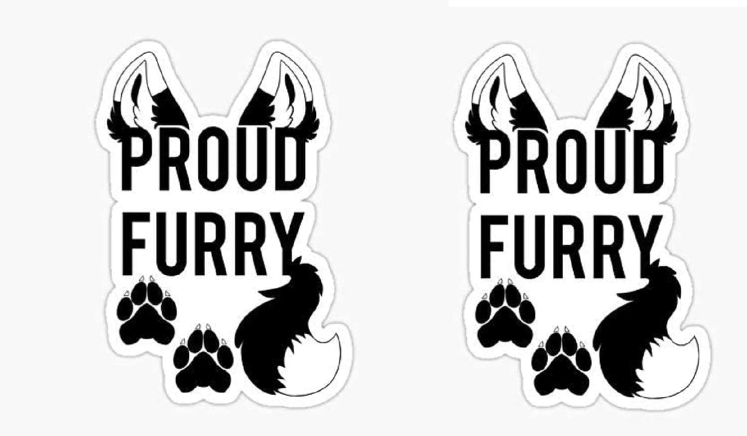 Amazon.com - Proud Furry -Clear Tips- Sticker - Sticker Graphic - Auto ...