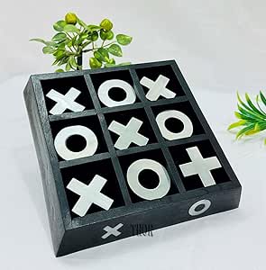 Amazon.com: THOR INSTRUMENTS Wooden TIC TAC Toe Game Coffee Table Decor ...