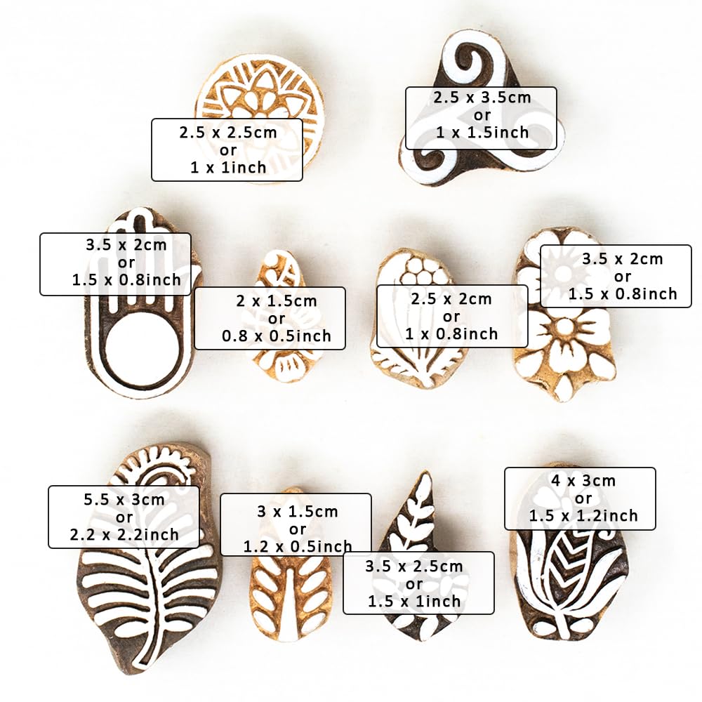 Snapklik.com : Wooden Stamp Block - Printing Stamp Design Set - Block ...