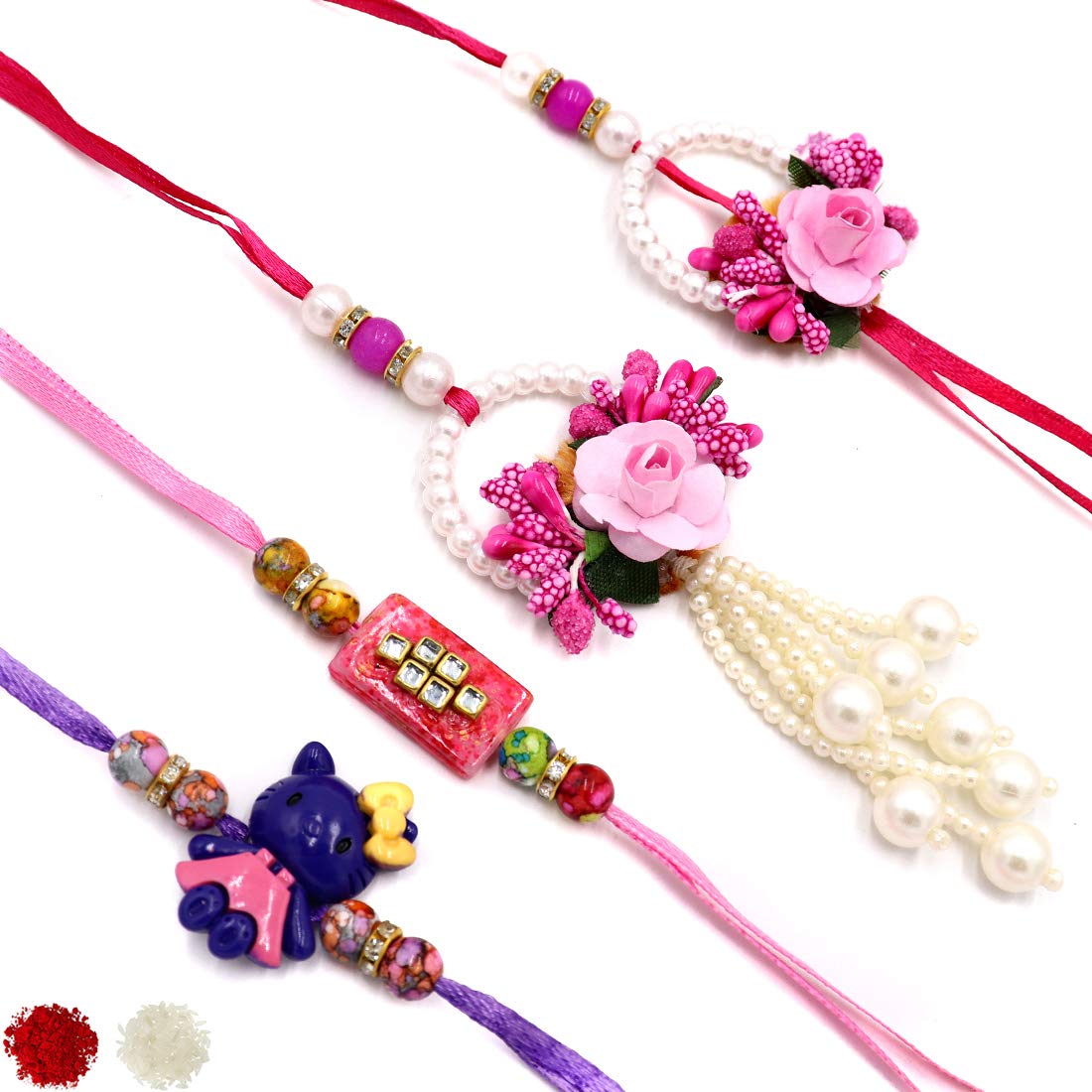 Buy Quvyarts Rakhi for Bhaiya Bhabhi Lumba Rakhi Kids Rakhi Gift Set of ...