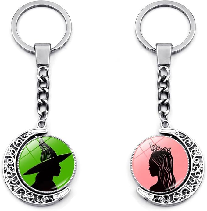 Witch Friendship Matching Keychains for Best Friends - Hat-Crown BFF ...