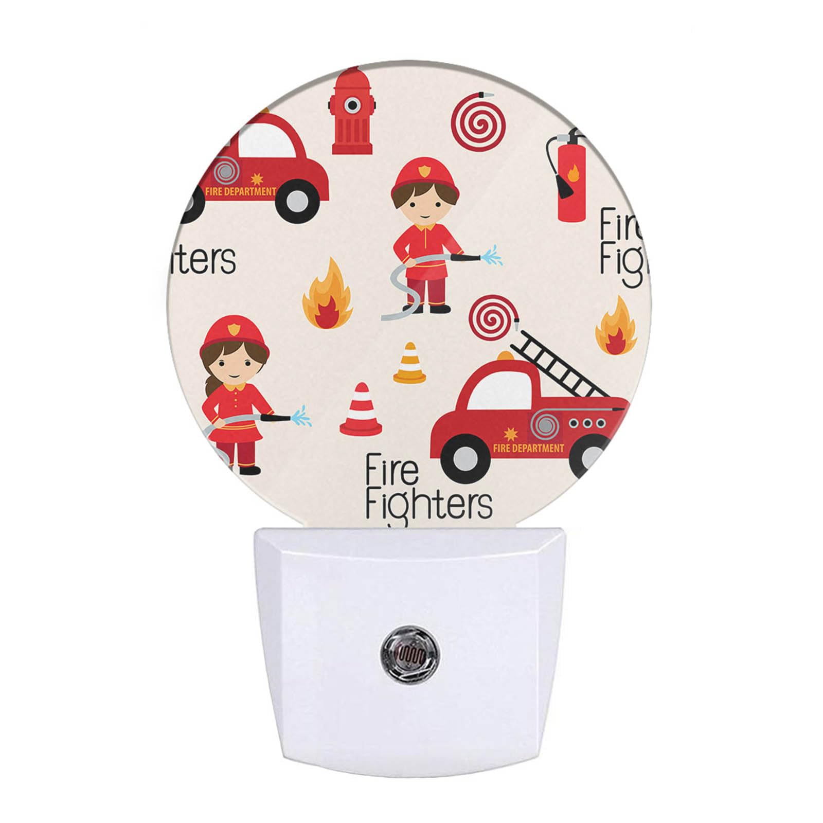 Uanvaha Fireman Night Light Firefighter Fire Alarm Fire Truck Safety ...