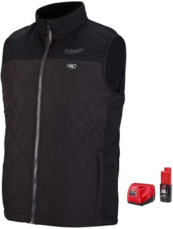 Amazon.com: Milwaukee M12 Mens Heated AXIS Vest Kit (3X-Large) : Tools ...