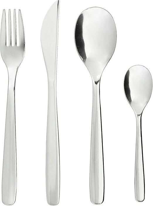 IKEA Mopsig Modern Silverware Cutlery Set 16 Piece Flatware Set ...