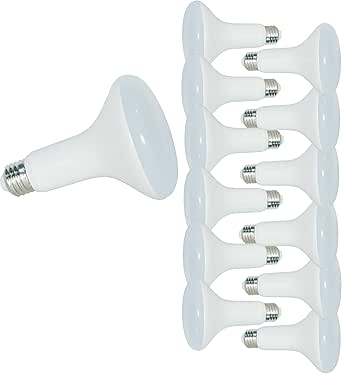 BR30 LED Bulb, 5000K Daylight Flood Lights 15W Equivalent 100W, 12-Pack ...
