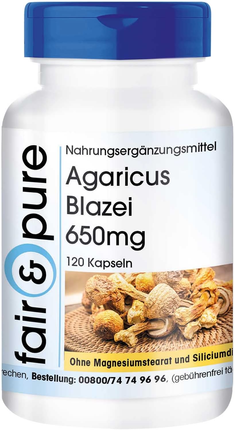 Agaricus Blazei 650mg, ABM Mushroom, Agaricus Blazei Murill, Vegan ...