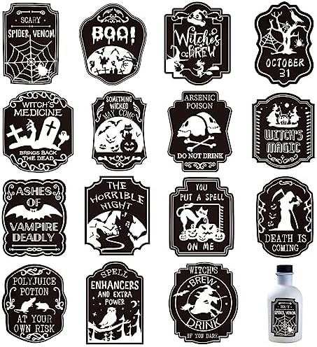 Amazon.com: 50Pcs Magic Potion Label Stickers,Cartoon Vintage Potion ...