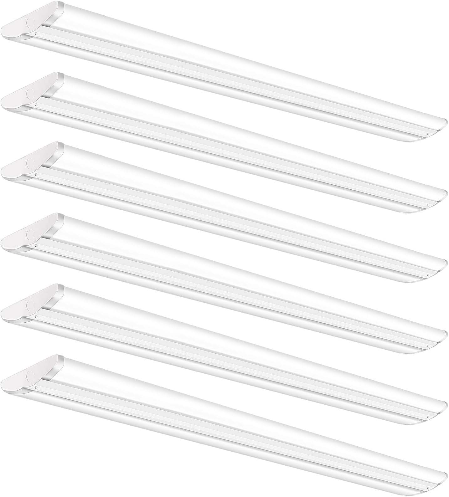 AntLux 72W 4FT LED Wraparound Office Light, Ultra Slim LED Garage Shop ...